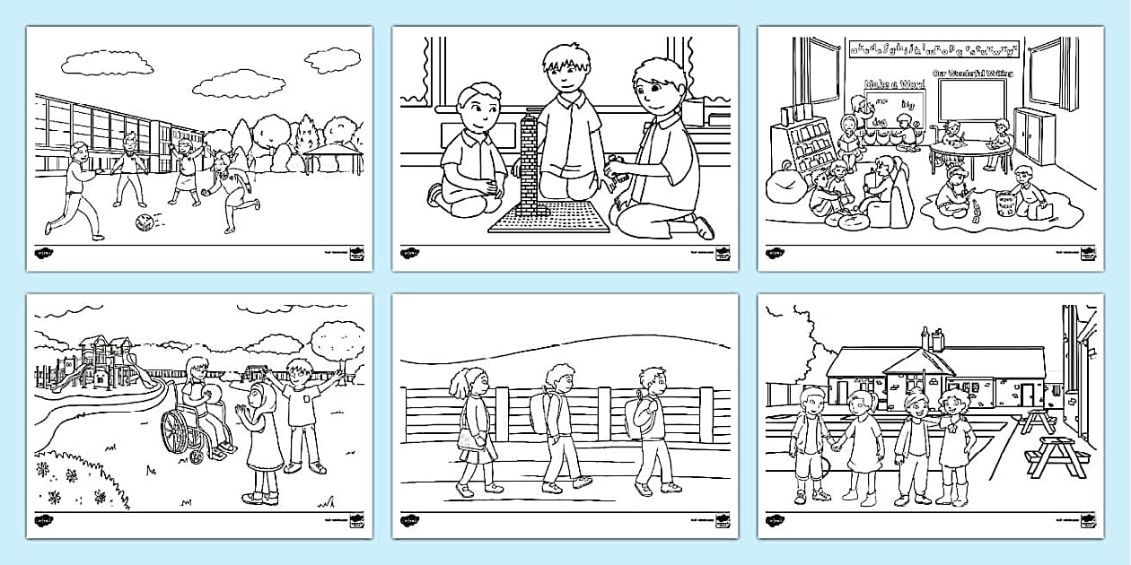 Back to School Colouring Pages