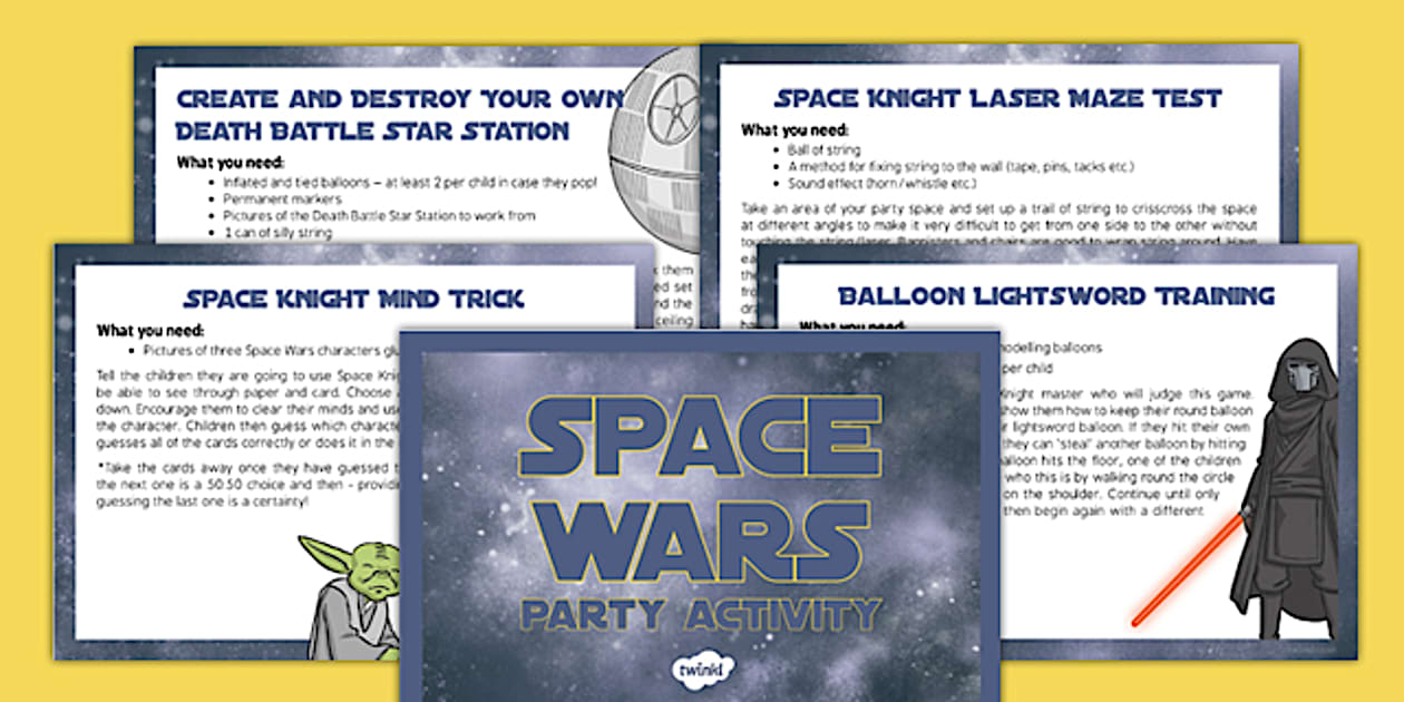 Space Wars Party Games (teacher made) - Twinkl