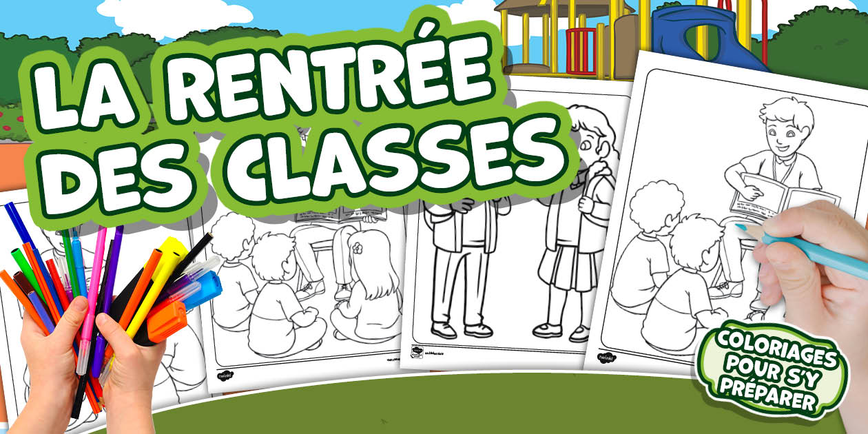 Coloriages : La rentrée des classes - Twinkl