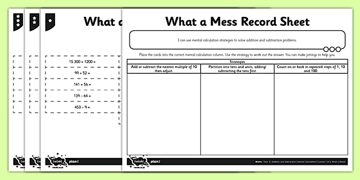 Grade 5 Mental Maths Activity Pack - Twinkl