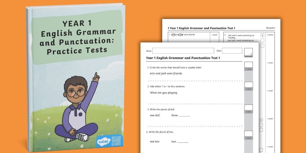 Year 1 English Grammar and Punctuation Practice Tests