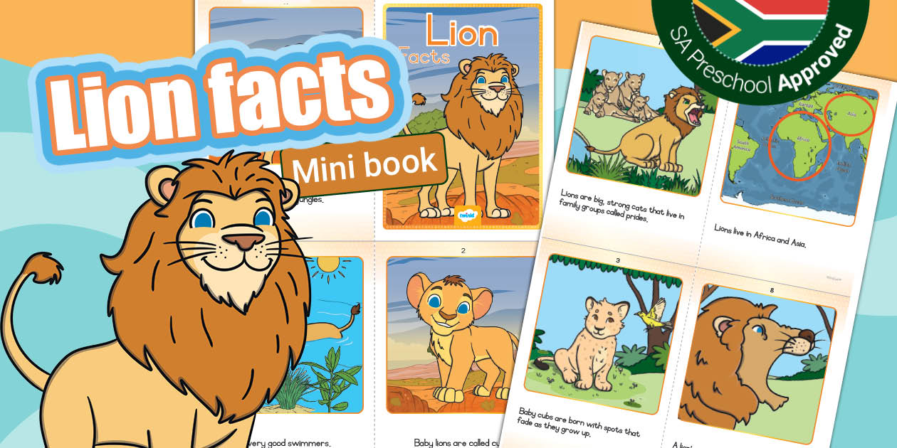 Preschool Theme - African Animals - Mini Book: Lion Facts*