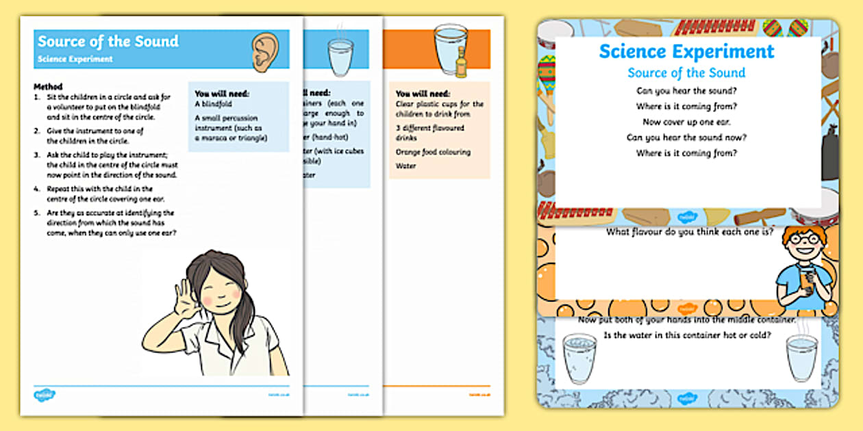 EYLF All About Me / My Senses Science Experiments Resource Pack