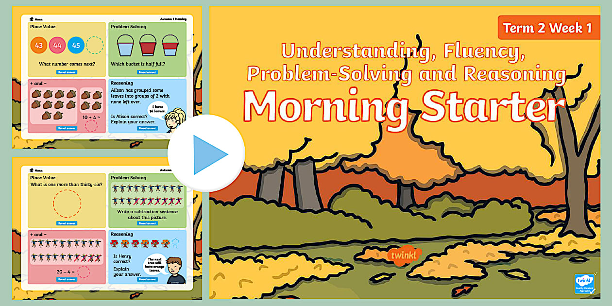 Year 1 Maths Term 2 Morning Starter PowerPoint - Twinkl