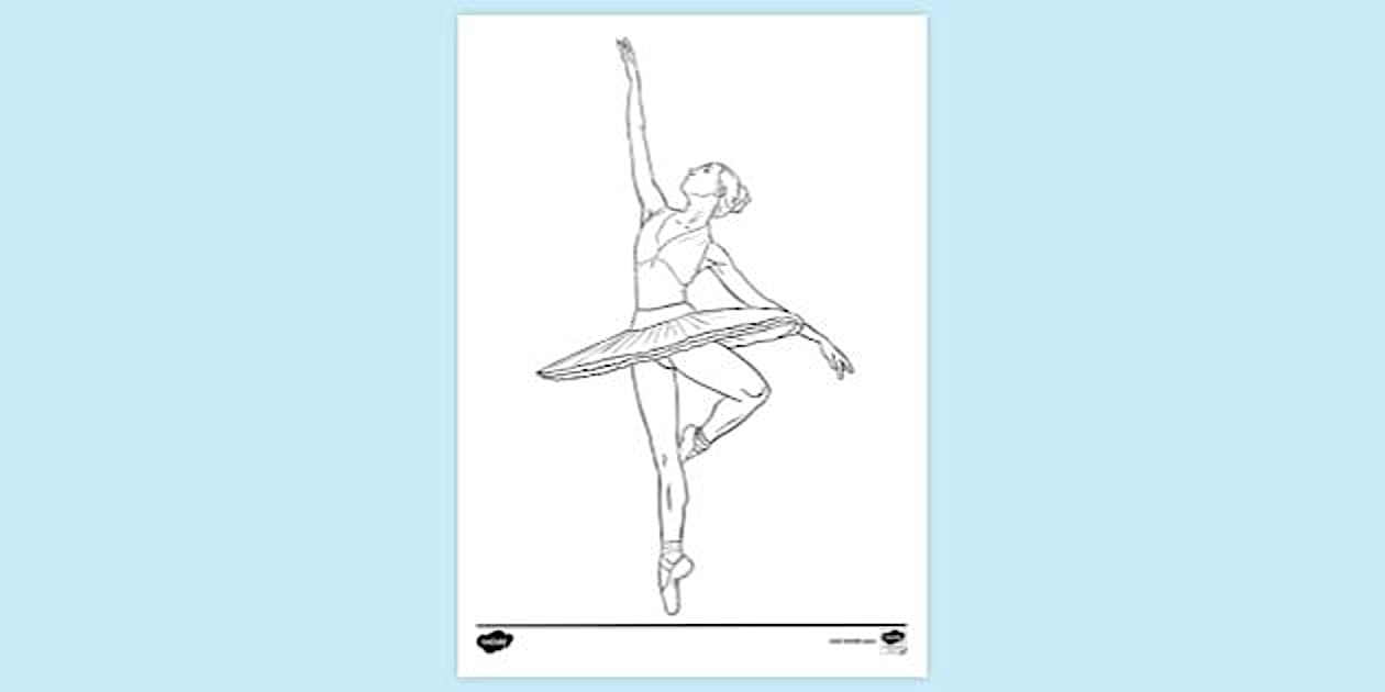 Ballet Dancer Colouring | Colouring Sheets (Teacher-Made)