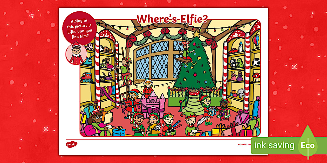Where's Elfie? Activity (teacher made) - Twinkl