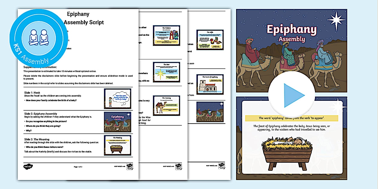 KS1 Epiphany Assembly Pack (Teacher-Made) - Twinkl