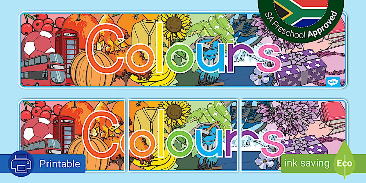 Colours: Display Banner (teacher made) - Twinkl