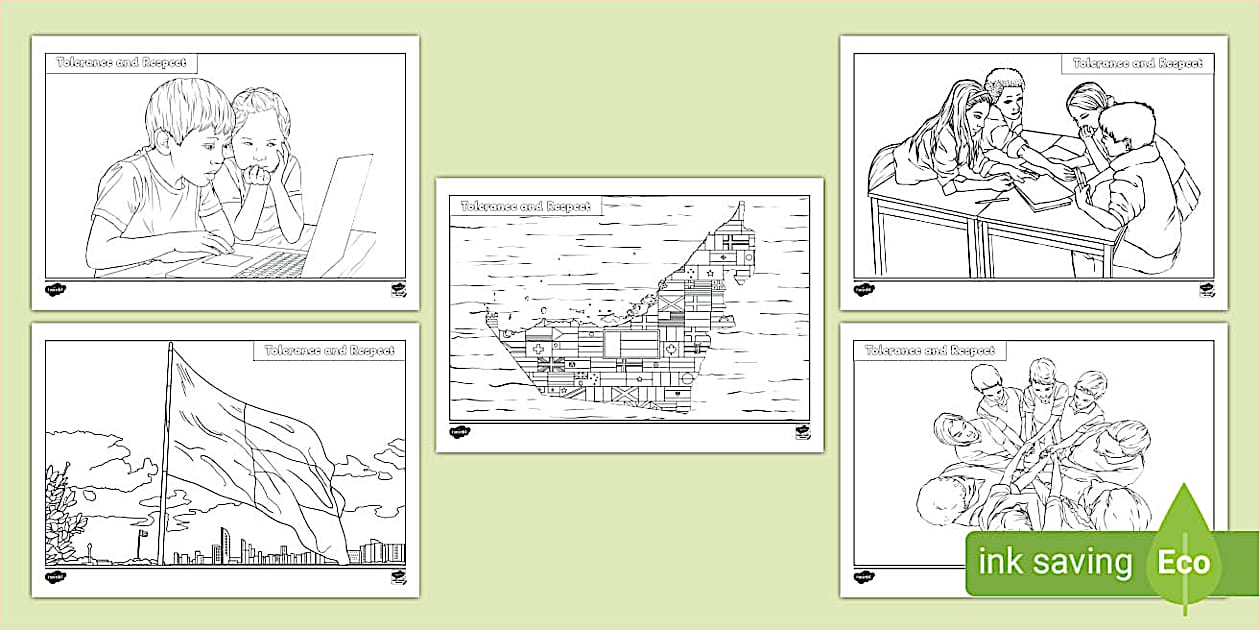 Tolerance and Respect Colouring Sheets (Teacher-Made)