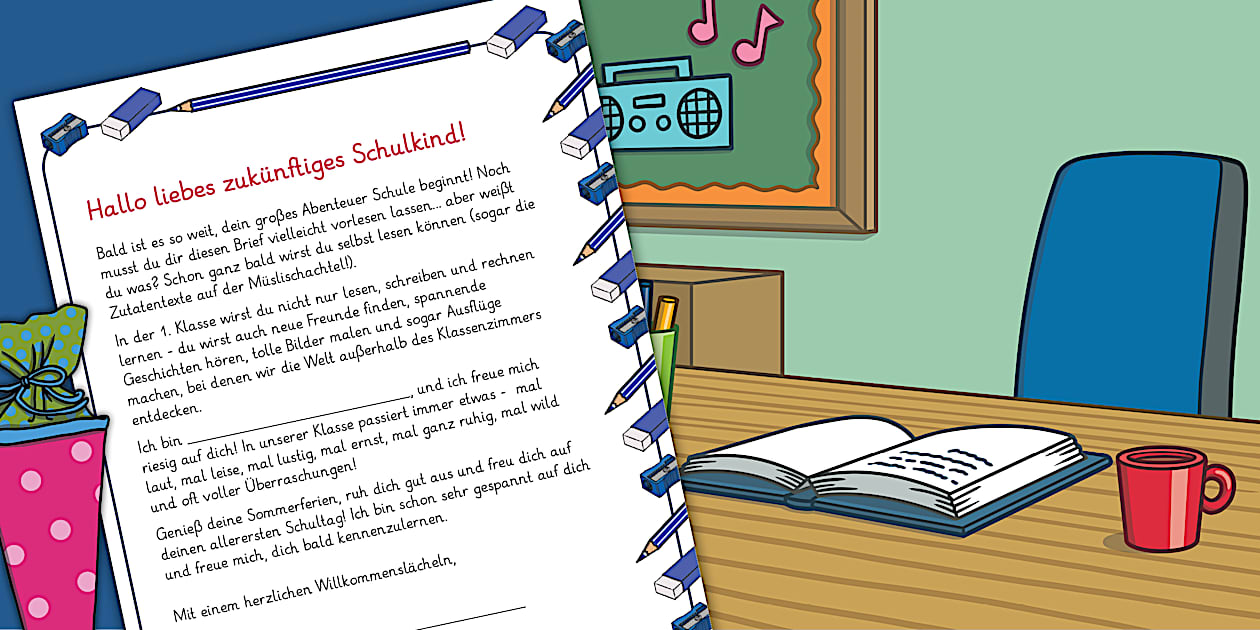 Brief an Kinder vor der Einschulung