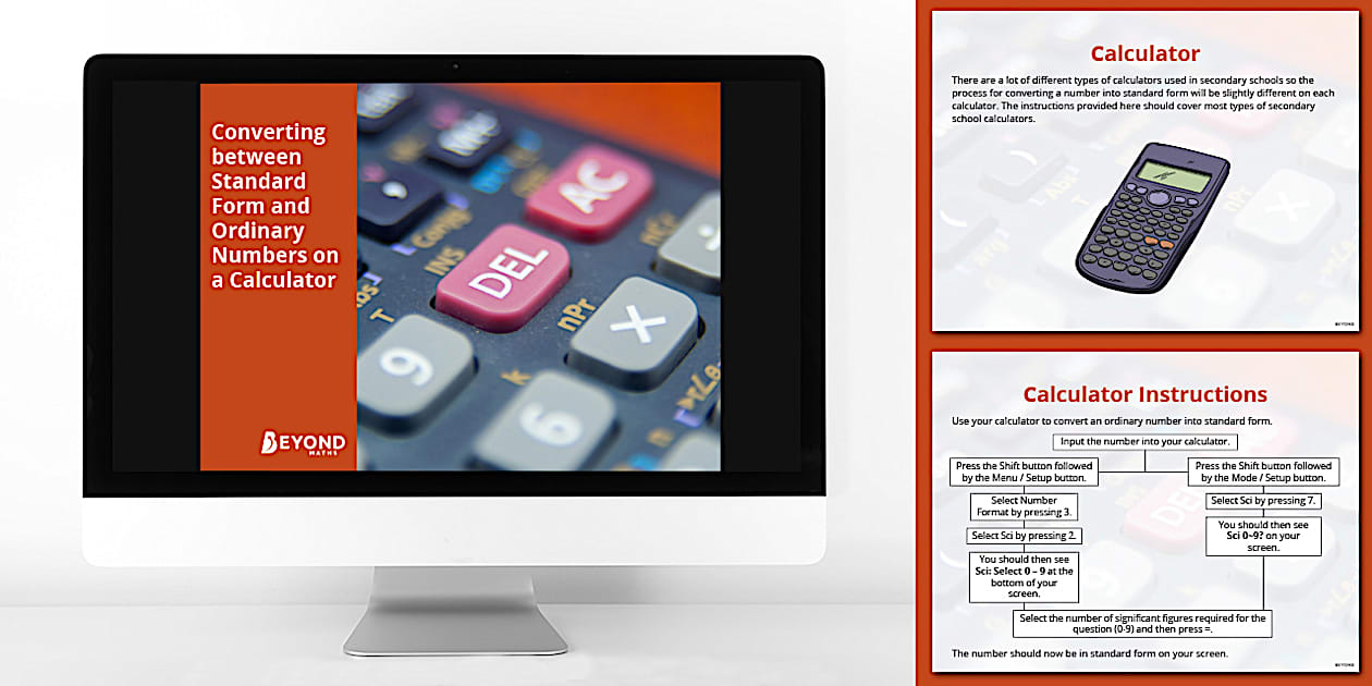 👉 Converting Between Standard Form and Ordinary Numbers on a Calculator