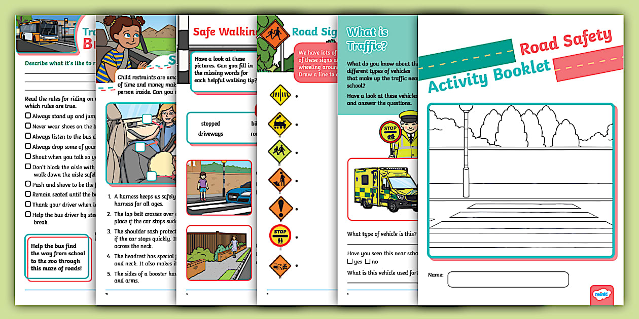 Road Safety Activity Booklet (Year 3-4) (teacher made)