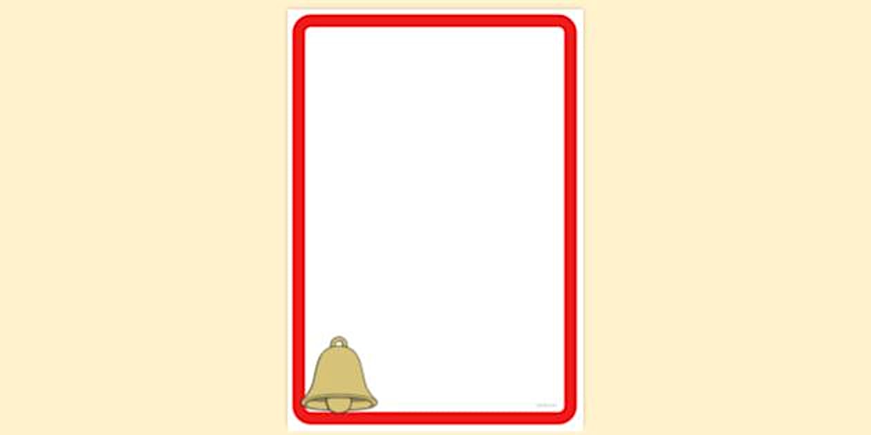 Bell Page Border | Page Borders | Twinkl