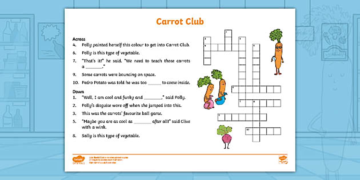 Carrot Club Crossword (teacher made) - Twinkl
