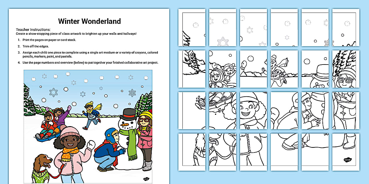 Winter Wonderland Art Pack | Resource | Twinkl USA