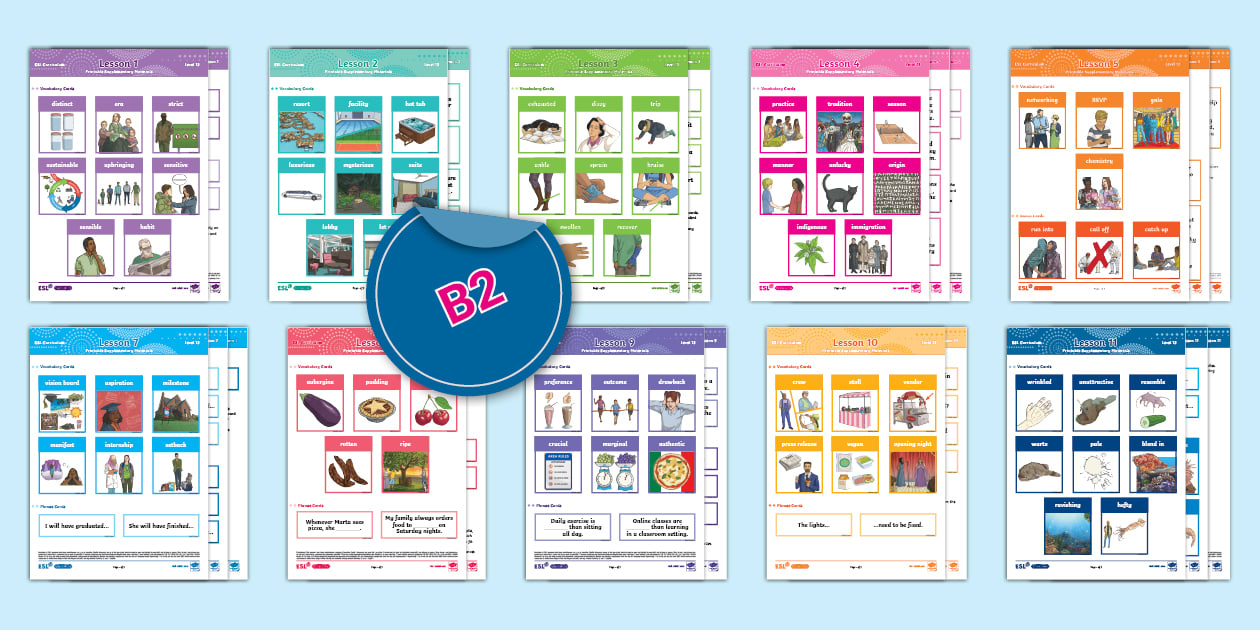 ESL Curriculum Supplementary Printable Materials [Level 13]