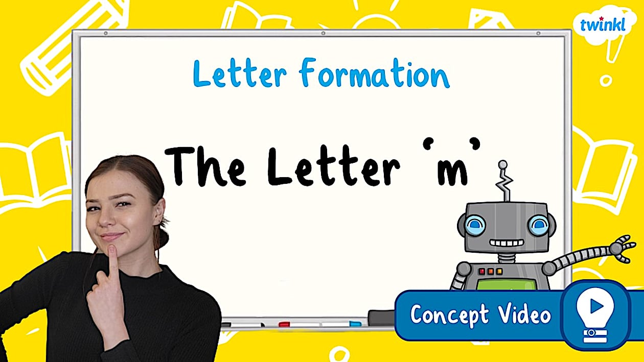 The Letter 'm' | Letter Formation Handwriting Concept Video