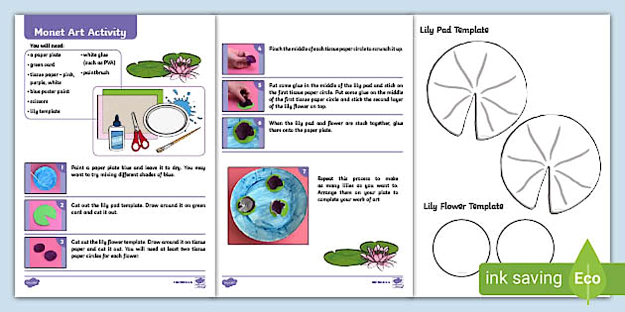 KS1 Monet Art Activity - Art and Craft (Teacher-Made)