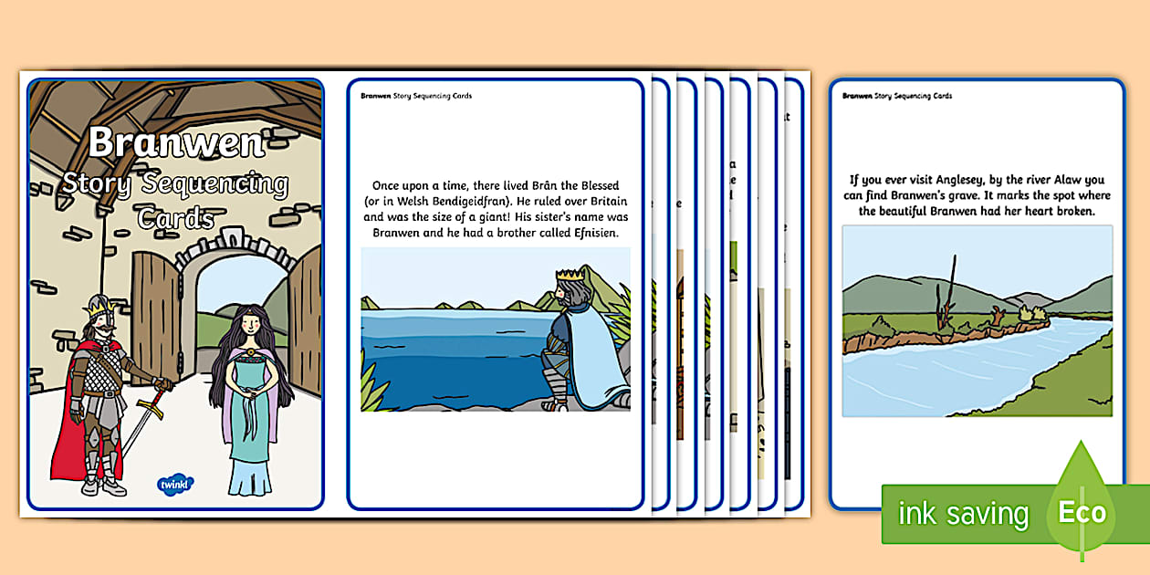 The Legend of Branwen - Story Sequencing Cards (Teacher-made)