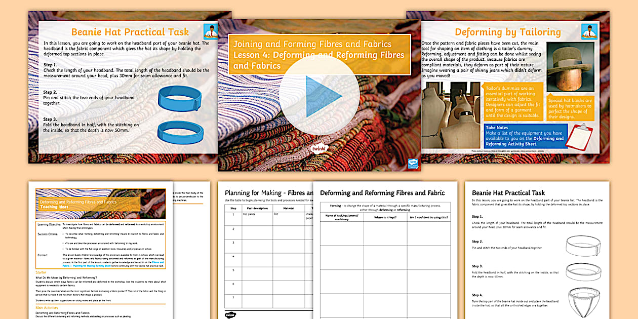 Manufacturing Processes - Joining and Forming Fibres and Fabrics: L4 ...