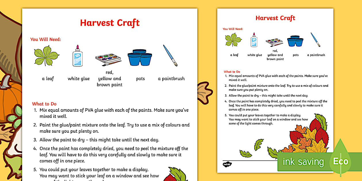 Harvest Art KS1 | Autumn and Harvest Craft Activities