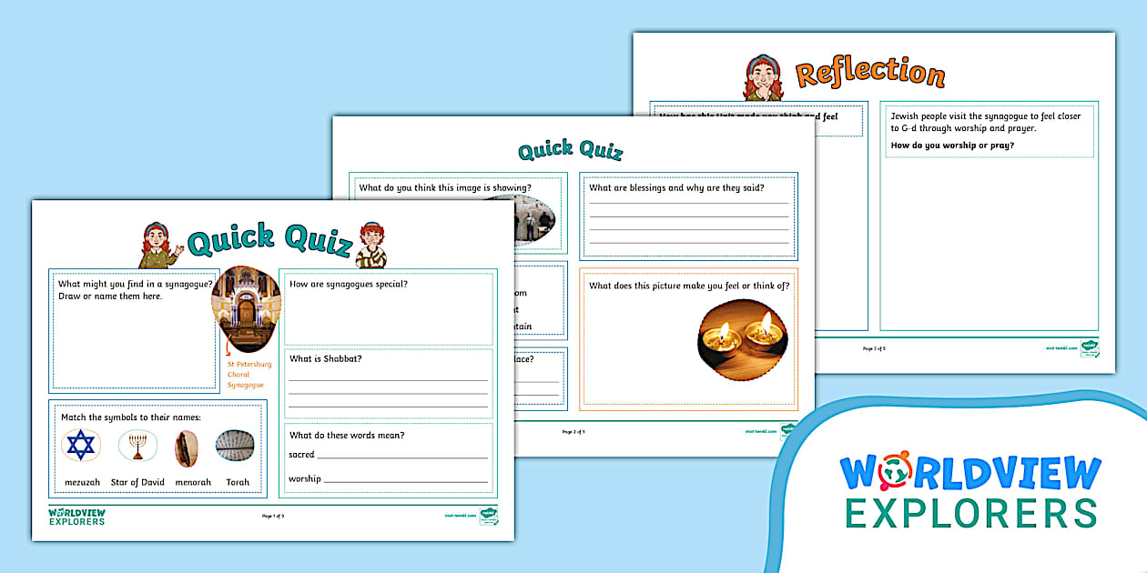 RE: Sacred Places in Judaism: KS1 Quick Quiz and Reflection