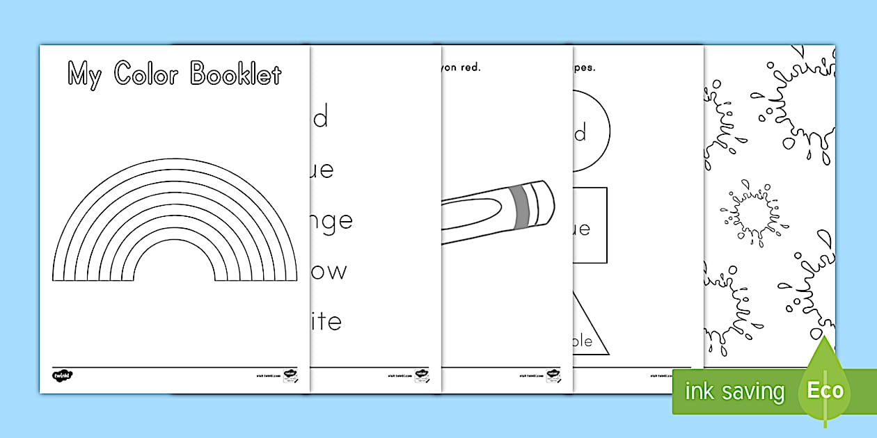 My Colors Fine Motor Skills Activity Booklet (teacher made)