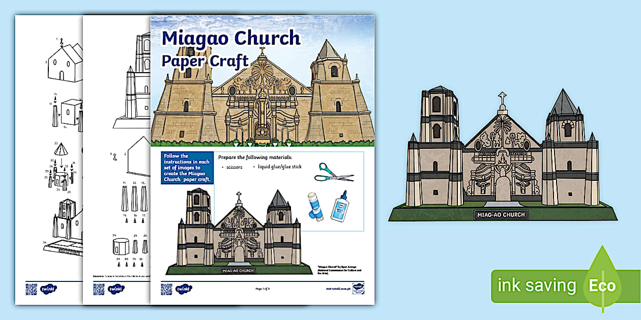Miagao Church Paper Craft | Grades 2 - 6 | Twinkl - Twinkl