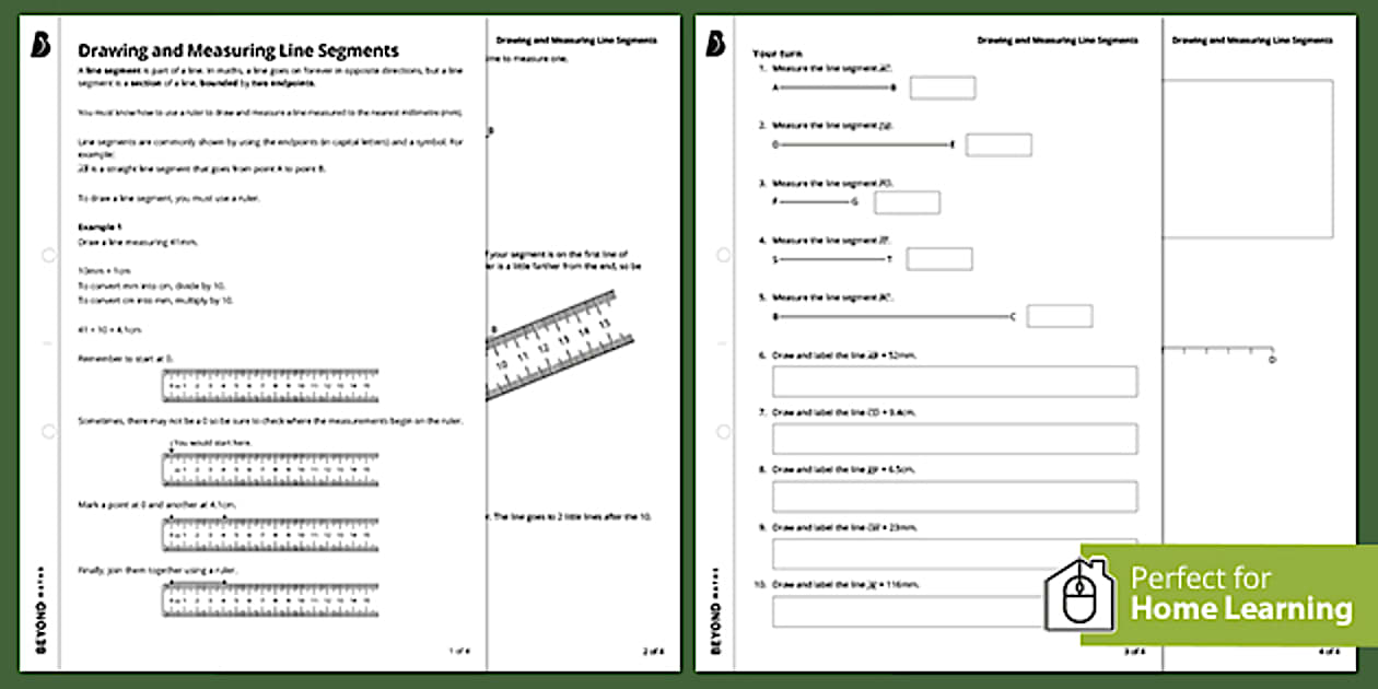 👉 Drawing and Measuring Line Segments Walkthrough Worksheet