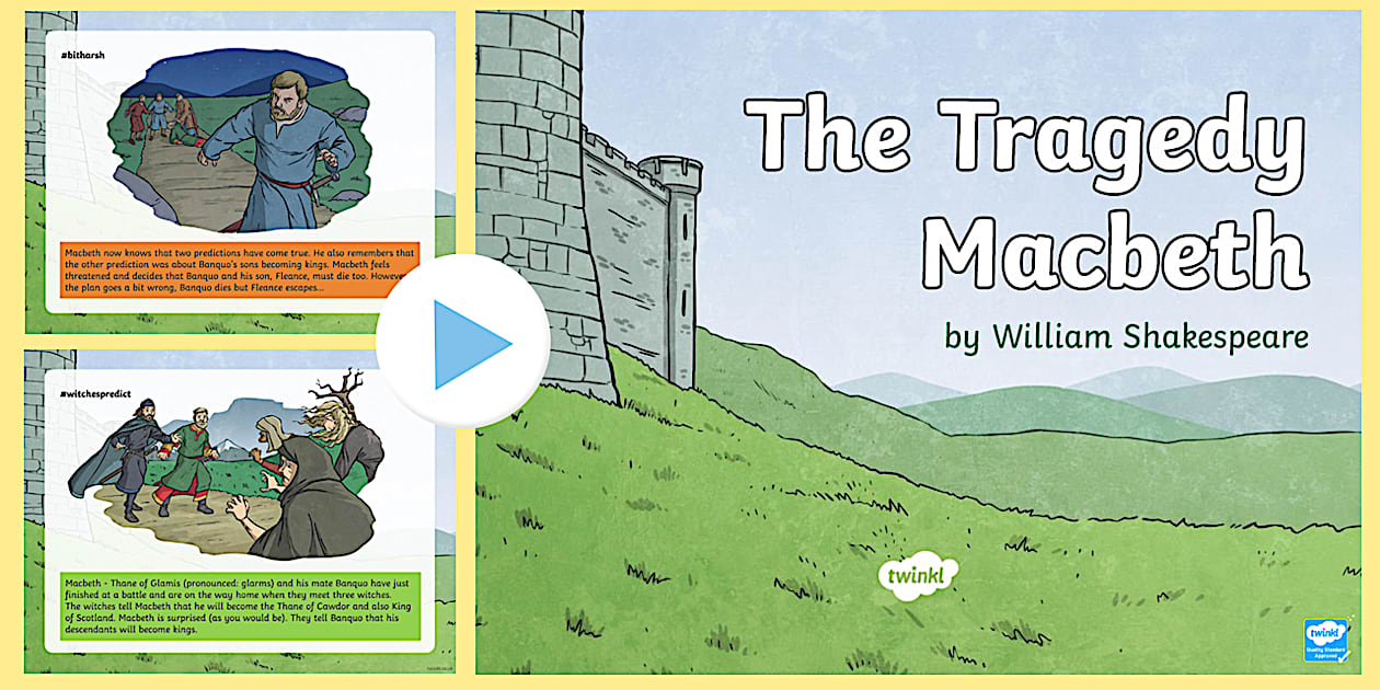KS2 Macbeth PowerPoint - Shakespeare (teacher made) - Twinkl