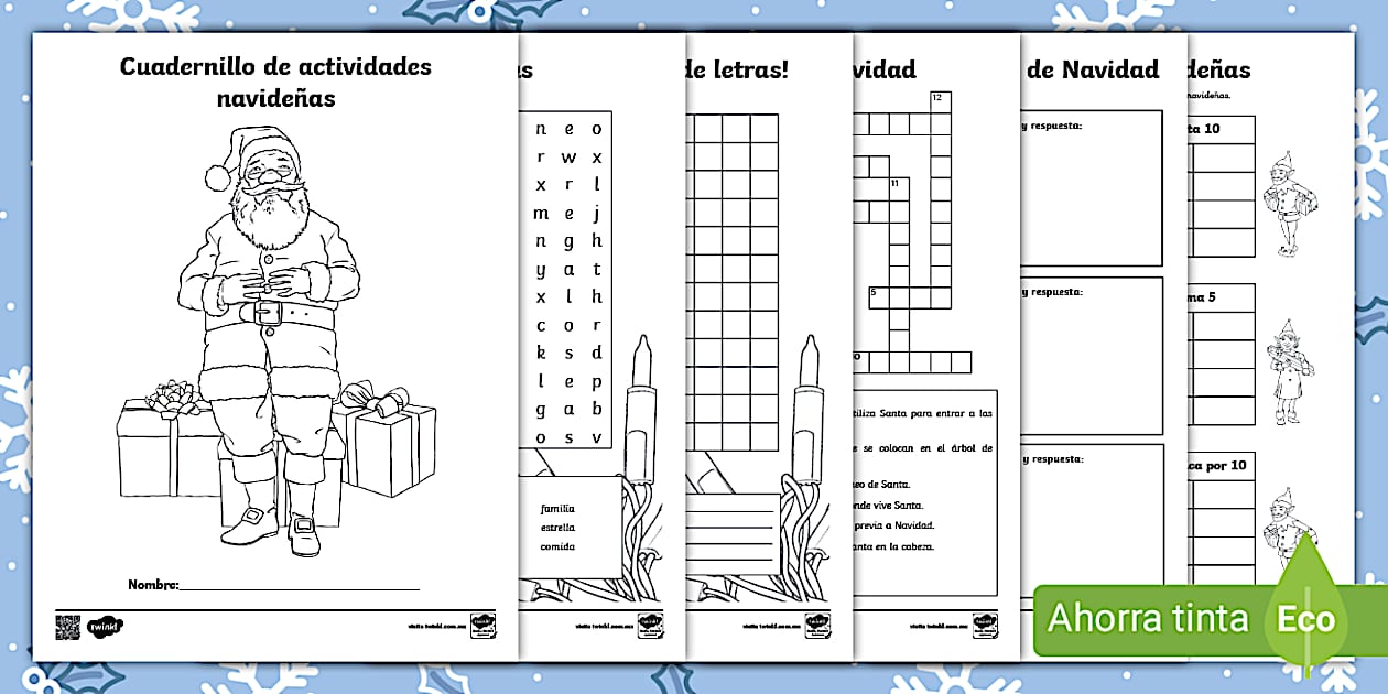 Actividades navideñas - cuadernillo (teacher made) - Twinkl