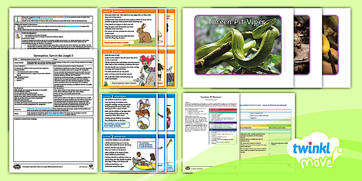👉 Twinkl Move PE I Gymnastics I Slithering Snakes I Reception