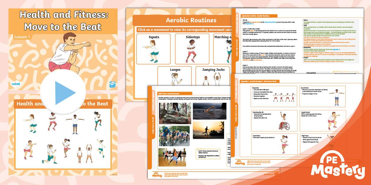 PE Mastery: Health and Fitness Lesson 1 - Move to the Beat