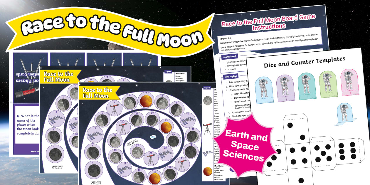 Race to the Full Moon Board Game