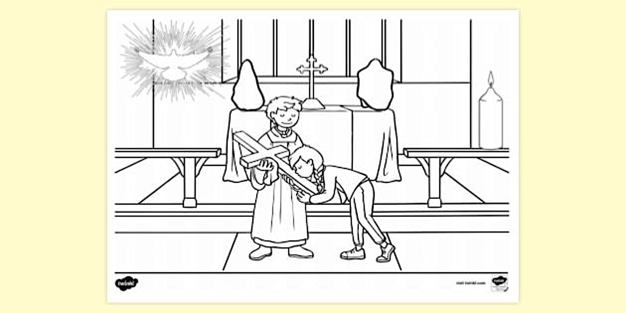 Holy Week Colouring Page | Colouring Sheets (teacher made)