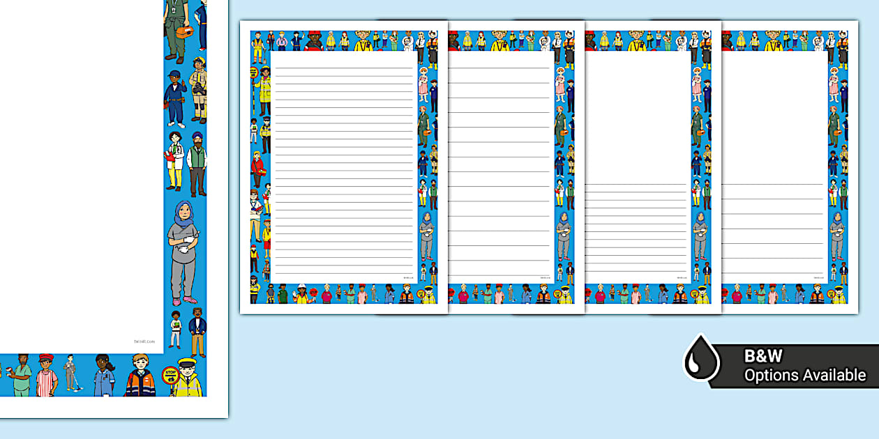 Editable People Who Help Us Page Borders (Full Images)