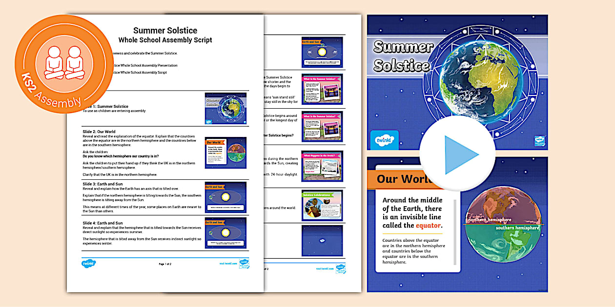 Summer Solstice Assembly Pack | Whole School | RE Resources