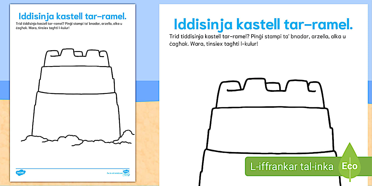 Karta tal-Attività: Iddisinja Kastell tar-Ramel