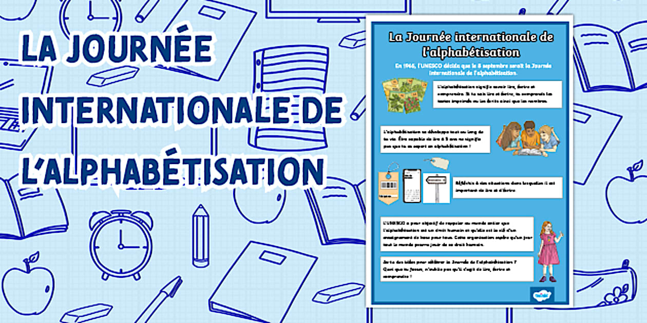 Affiche : La Journée internationale de l'alphabétisation