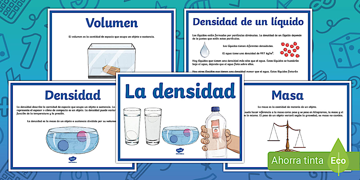 Pósters: La densidad (teacher made) - Twinkl
