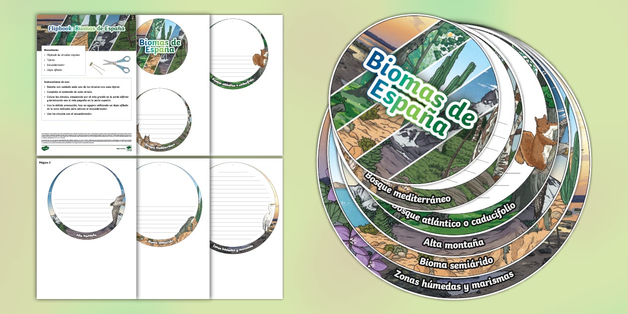 Flipbook: Biomas de España - Twinkl Geografía - Twinkl