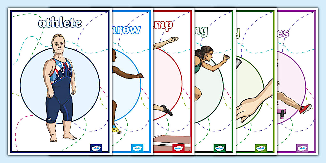 Athletics Display Posters (Teacher-Made) - Twinkl