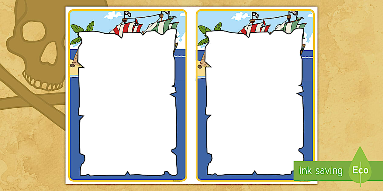 Editable Note From Teacher (Pirate Themed) - Twinkl