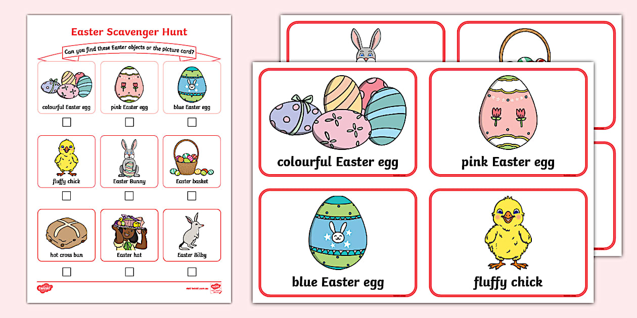 Inclusion Easter Scavenger Hunt -Twinkl