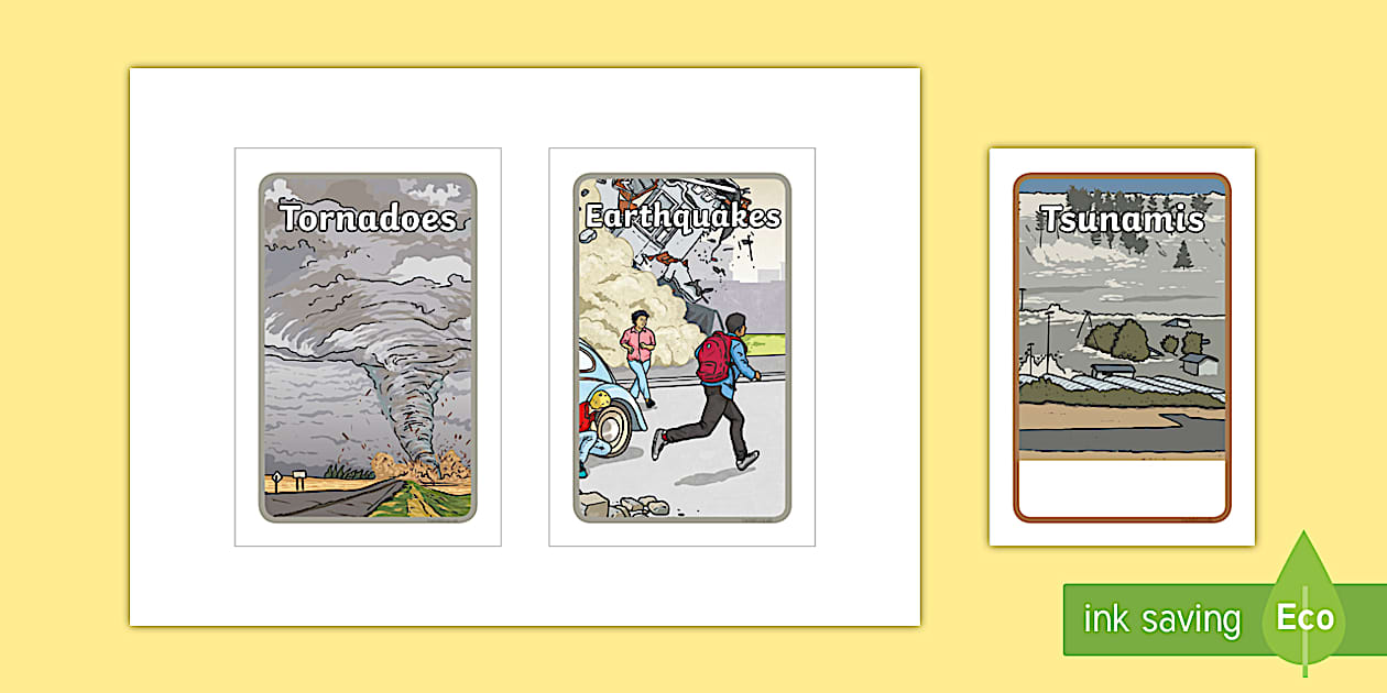 Ikea Tolsby/Fiestad Extreme Earth Themed Table Signs