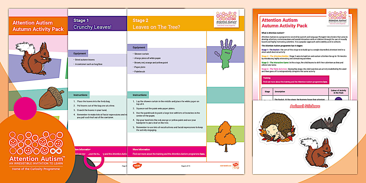 FREE! - Attention Autism Autumn Activity Pack (Teacher-Made)