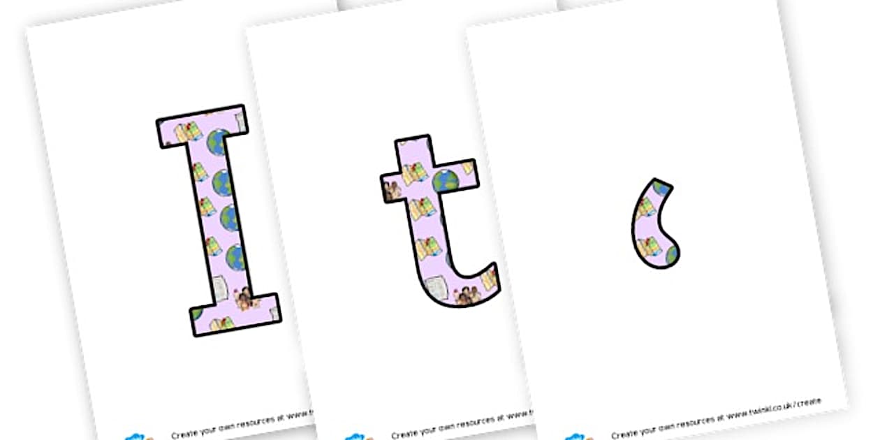 Map - display lettering (Hecho por educadores) - Twinkl