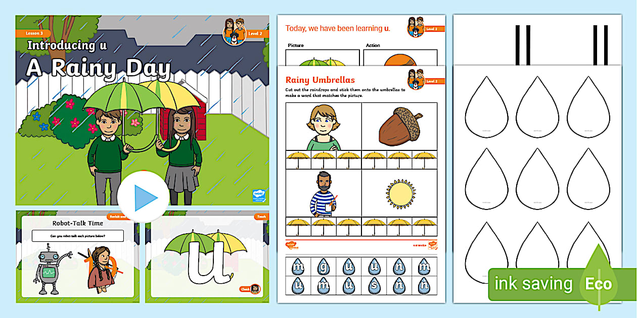 'u' Lesson Pack Level 2 Week 4 Lesson 3 (Teacher-Made)