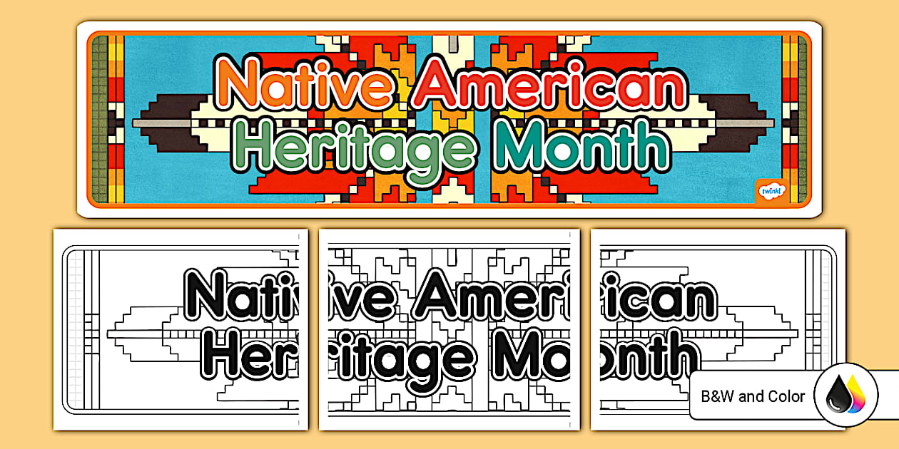 Native American Heritage Month Banner | Twinkl USA - Twinkl
