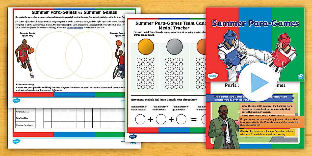 Summer Para-Games Intermediate Activity Mini Pack - Twinkl